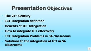 The integration of ict in sa classrooms | PPTX | IT and Internet ...