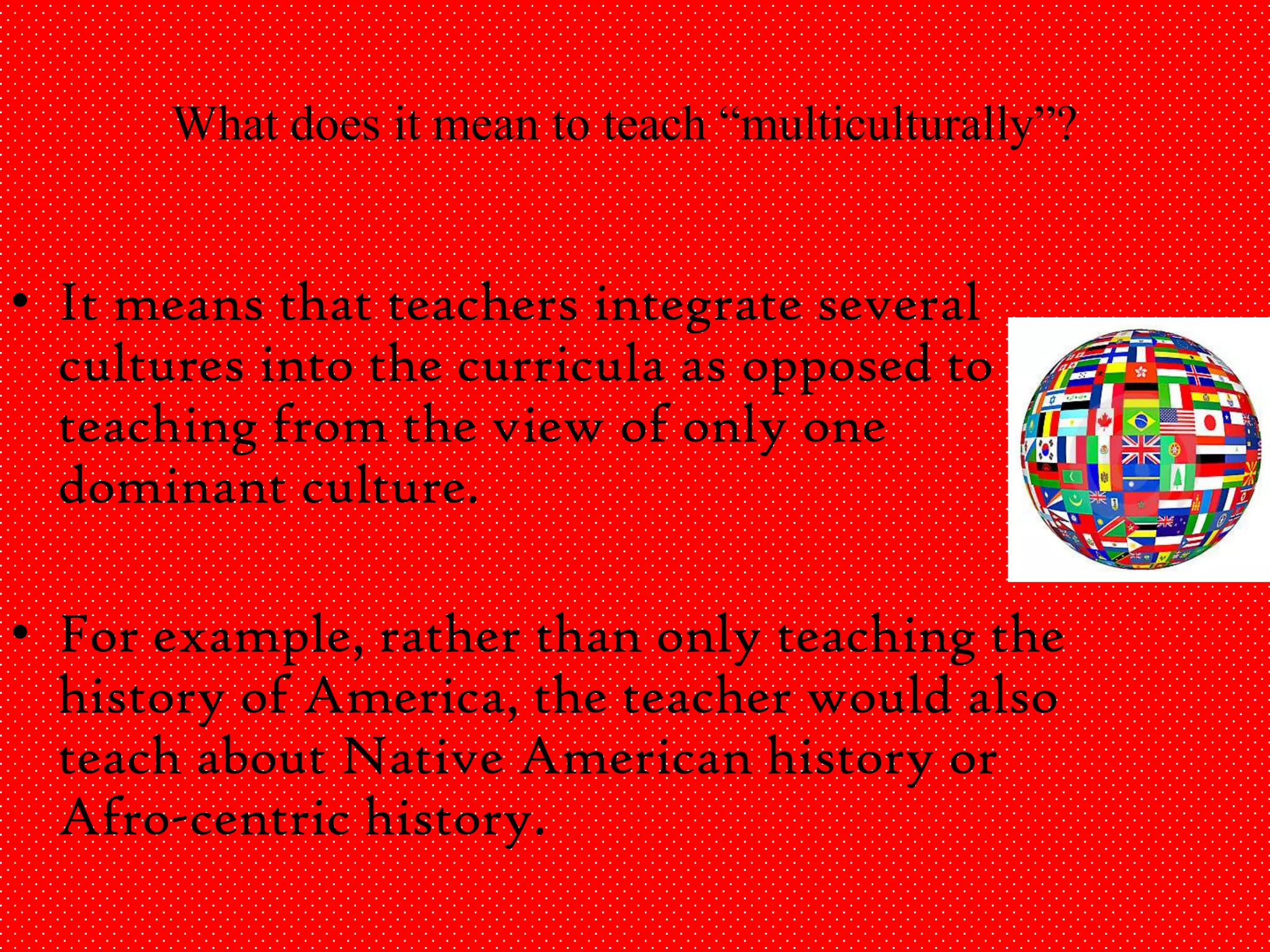 The integration of multicultural education | PPTX