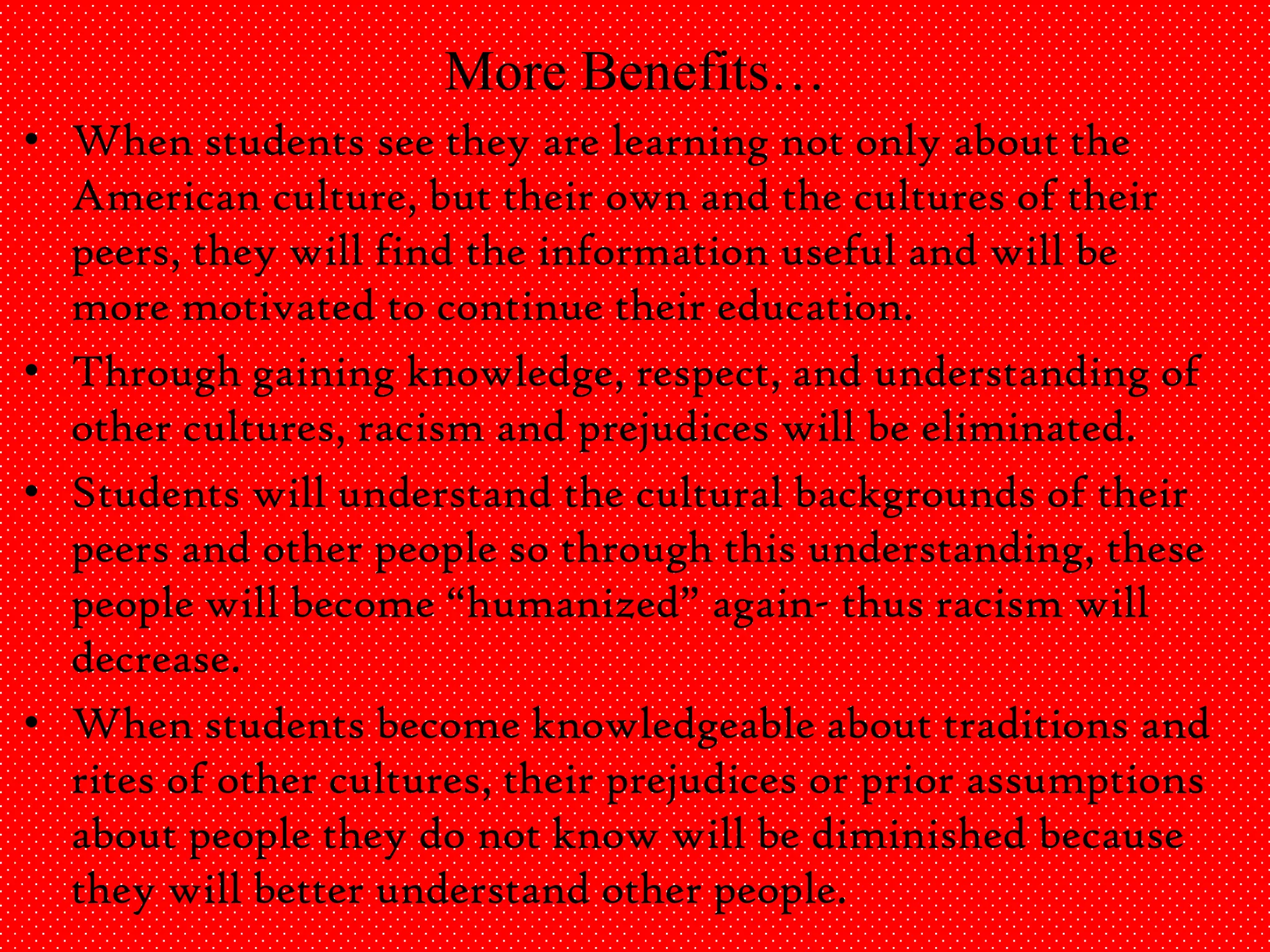 The integration of multicultural education | PPTX