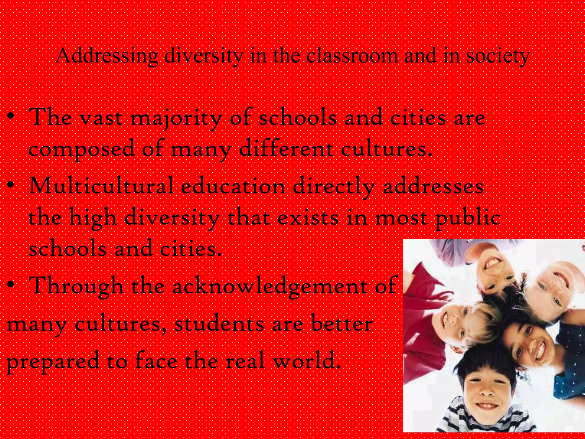 The integration of multicultural education | PPTX