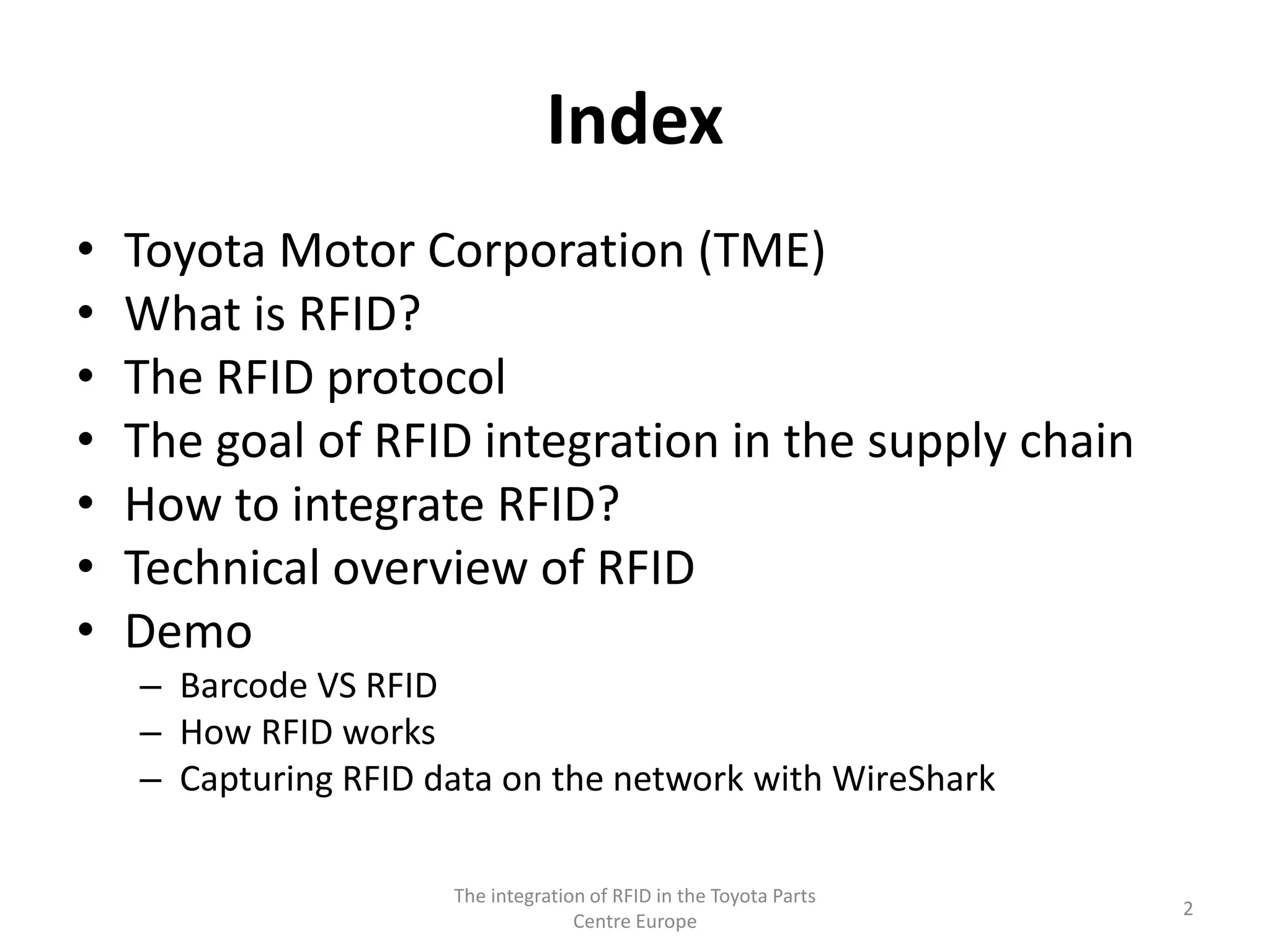 RFID integration at Toyota Parts Centre Europe | PPSX