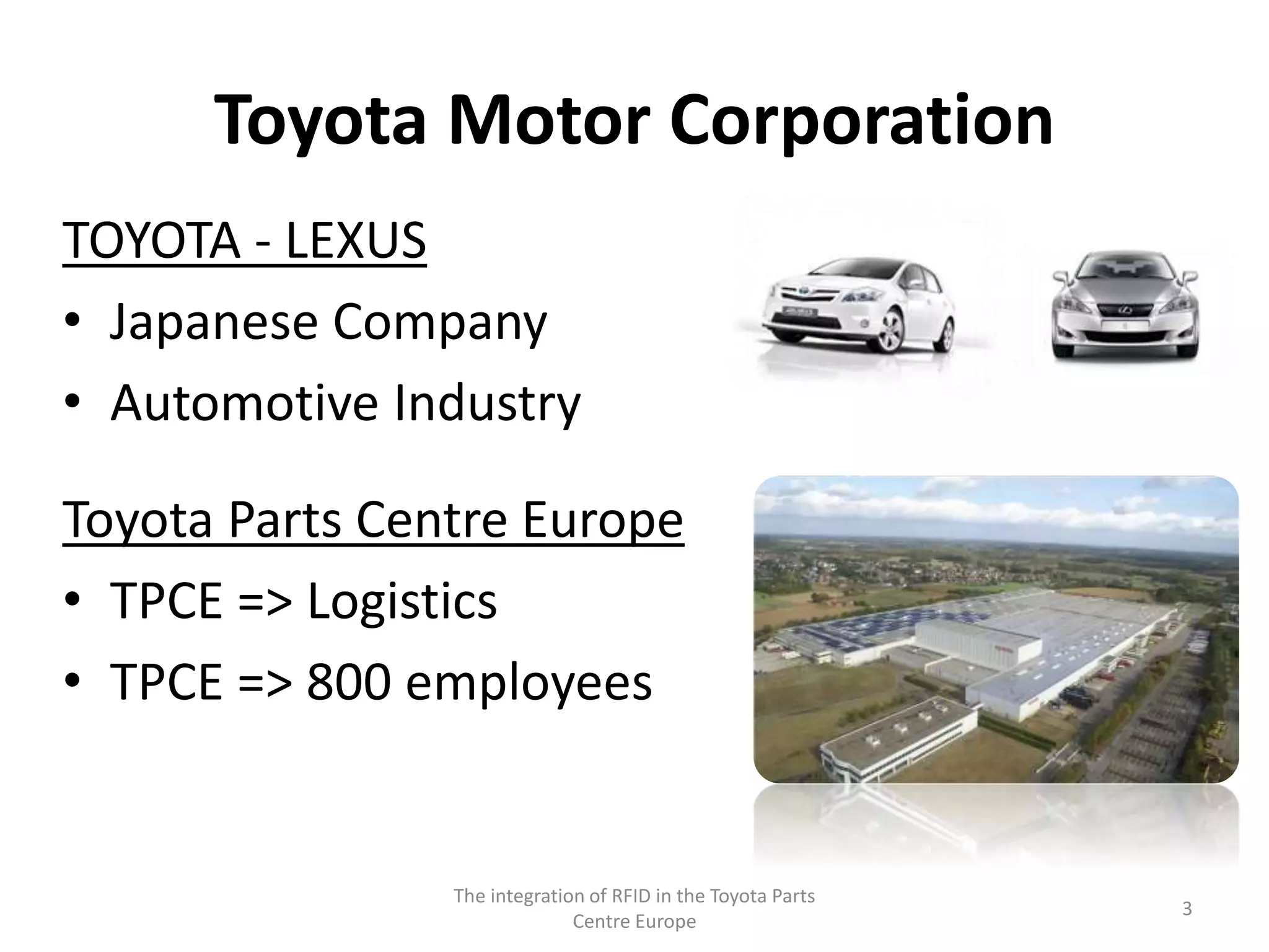 RFID integration at Toyota Parts Centre Europe | PPSX
