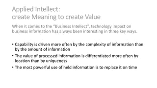 The Intellectual History of IT Business Value | PPT