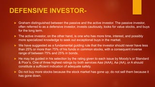 The intelligent investor | PPTX