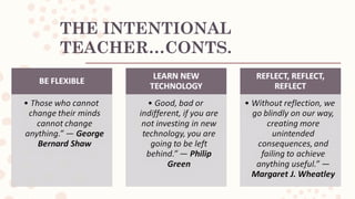 The intentional teacher | PPT