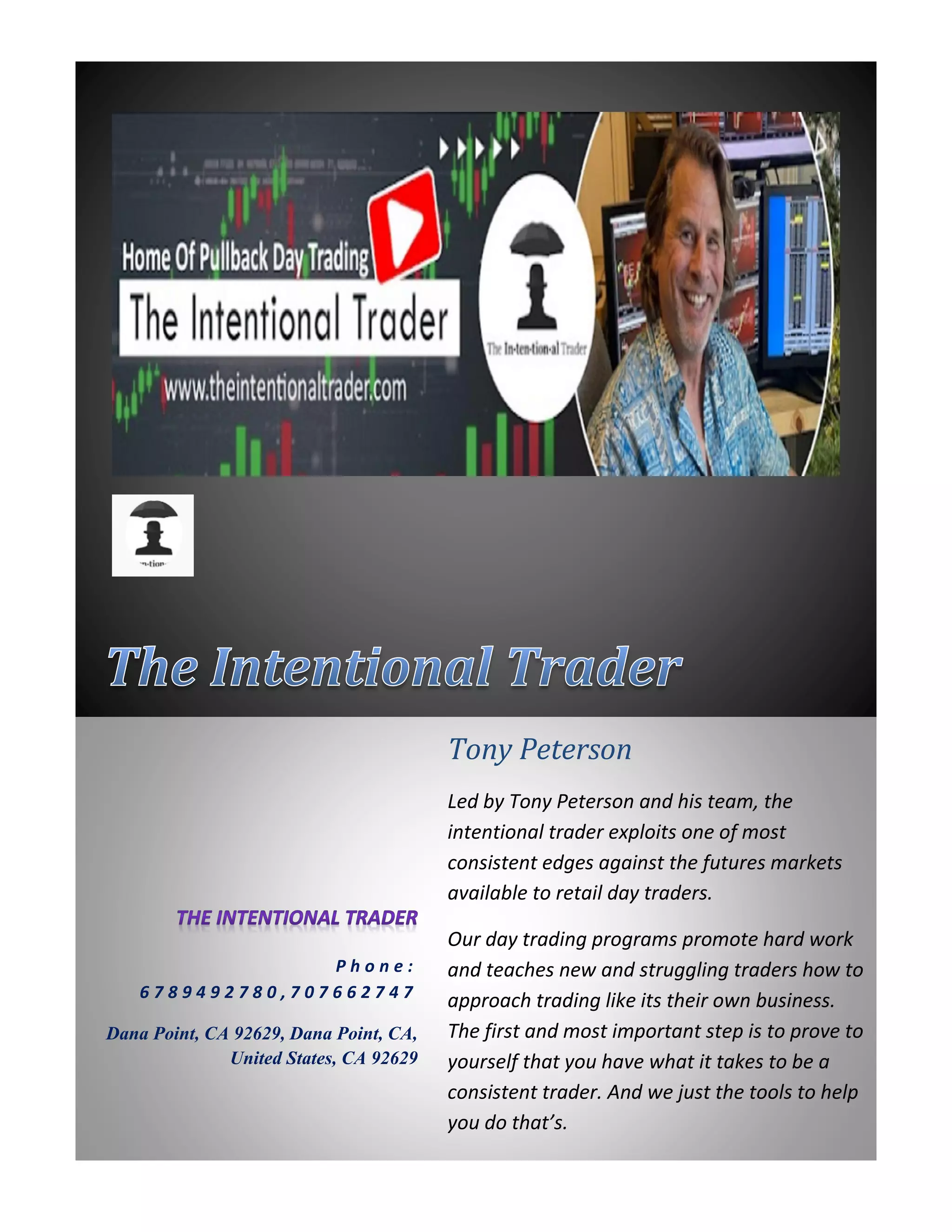The intentional Trader | PDF