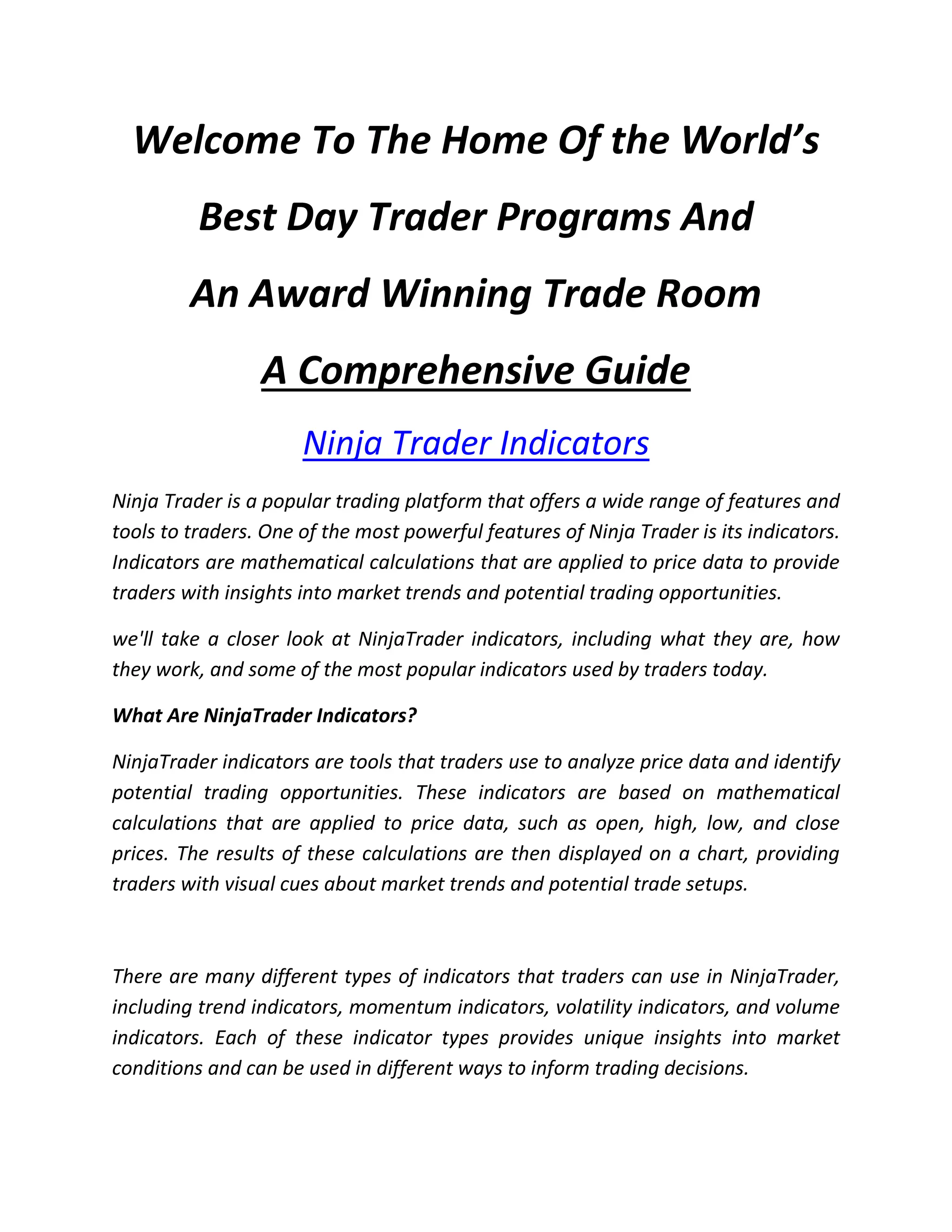 The intentional Trader | PDF