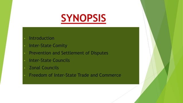 The Inter-State relations | PPTX