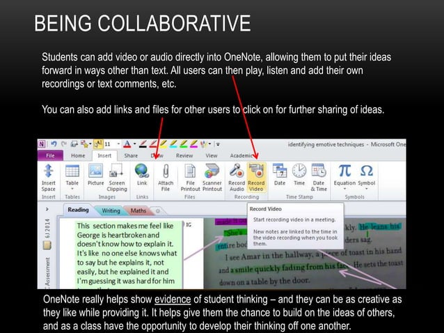 The interactive classroom with Microsoft OneNote | PPT