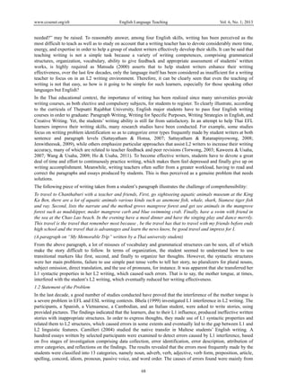 The interference of the first language | PDF