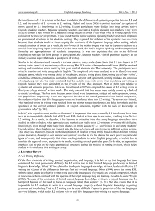 The interference of the first language | PDF