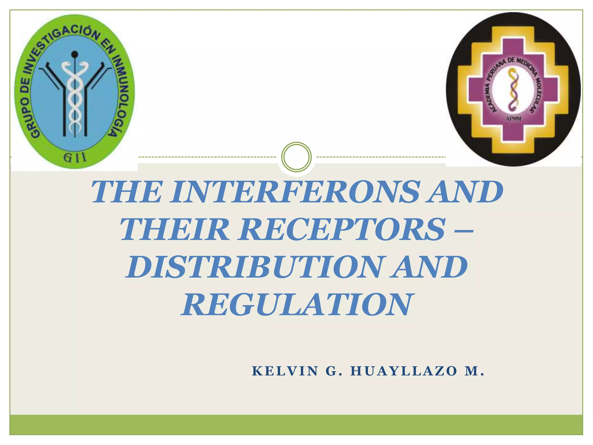 The interferons and their receptors – distribution and | PPTX | Lung and Respiratory Health ...