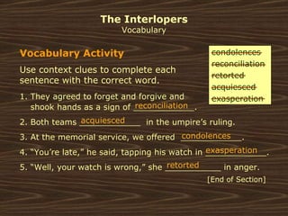 The interlopers | PPT