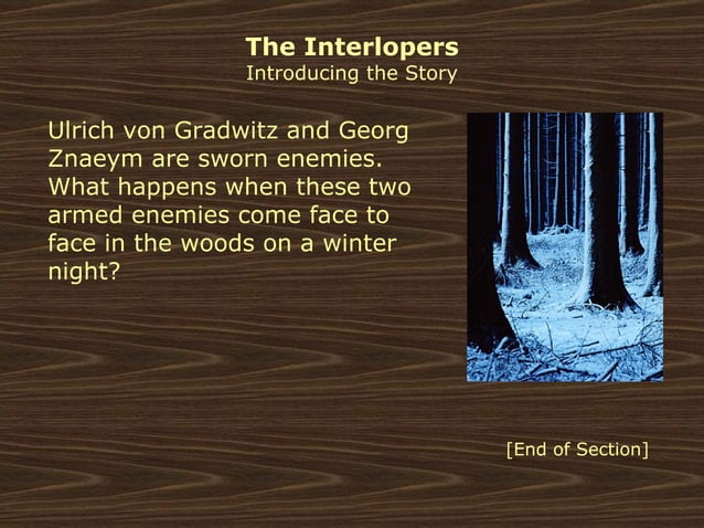 The interlopers | PPT