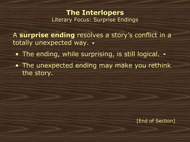 The interlopers | PPT