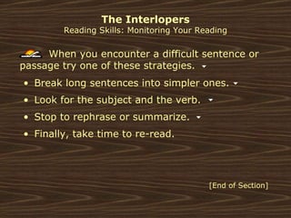 The interlopers | PPT
