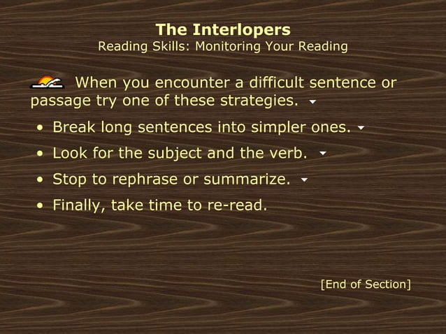 The interlopers | PPT