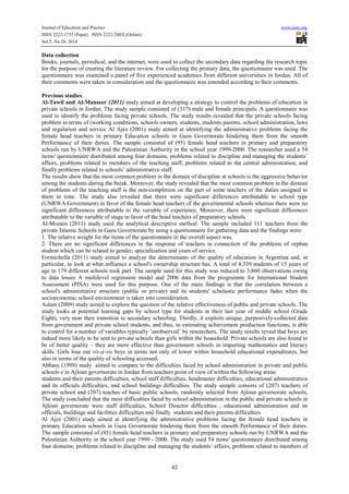 The internal and external problems, which private schools in jordan ...