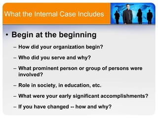 The internal case statement – purpose and process slide share | PPTX