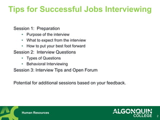 Tips for Successful Job Interviewing: Preparation | PDF | Resume ...