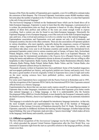 The international language (called esperanto) | PDF