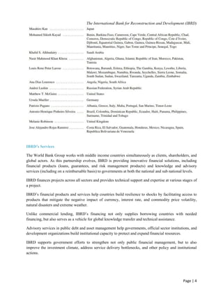 The international bank for reconstruction and development | PDF