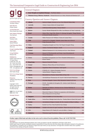 The International Comparative Legal Guide to: Construction and ...