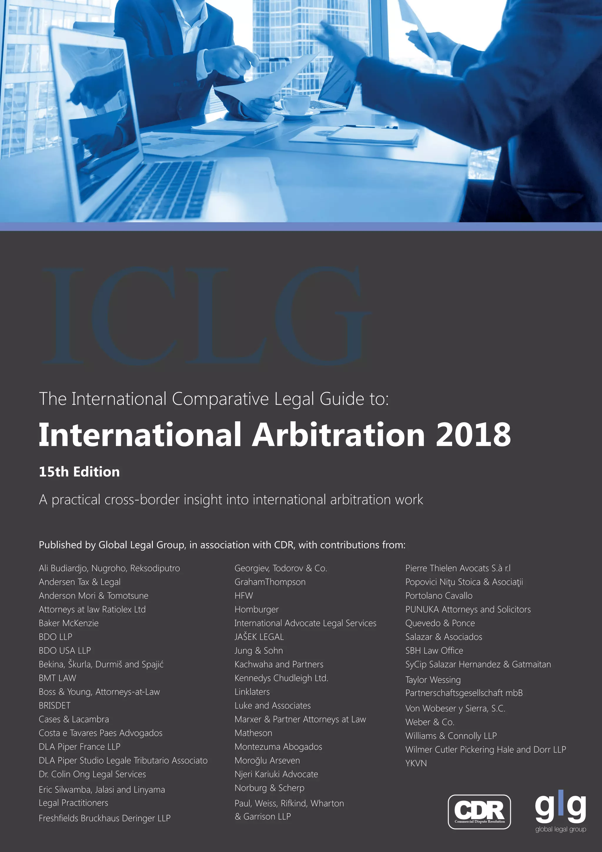 The International Comparative Legal Guide to: International Arbitration ...