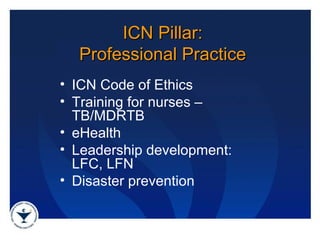 The international council of nurses and the contribution of nursing ...