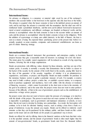 The international financial system | PDF