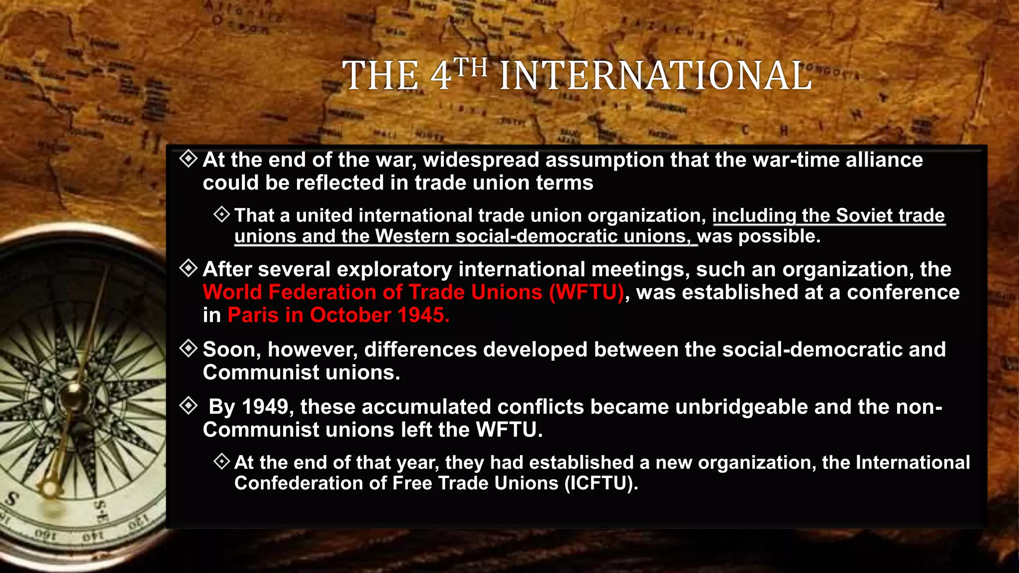 The international labor movement | PPTX