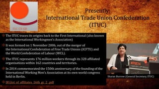 The international labor movement | PPTX