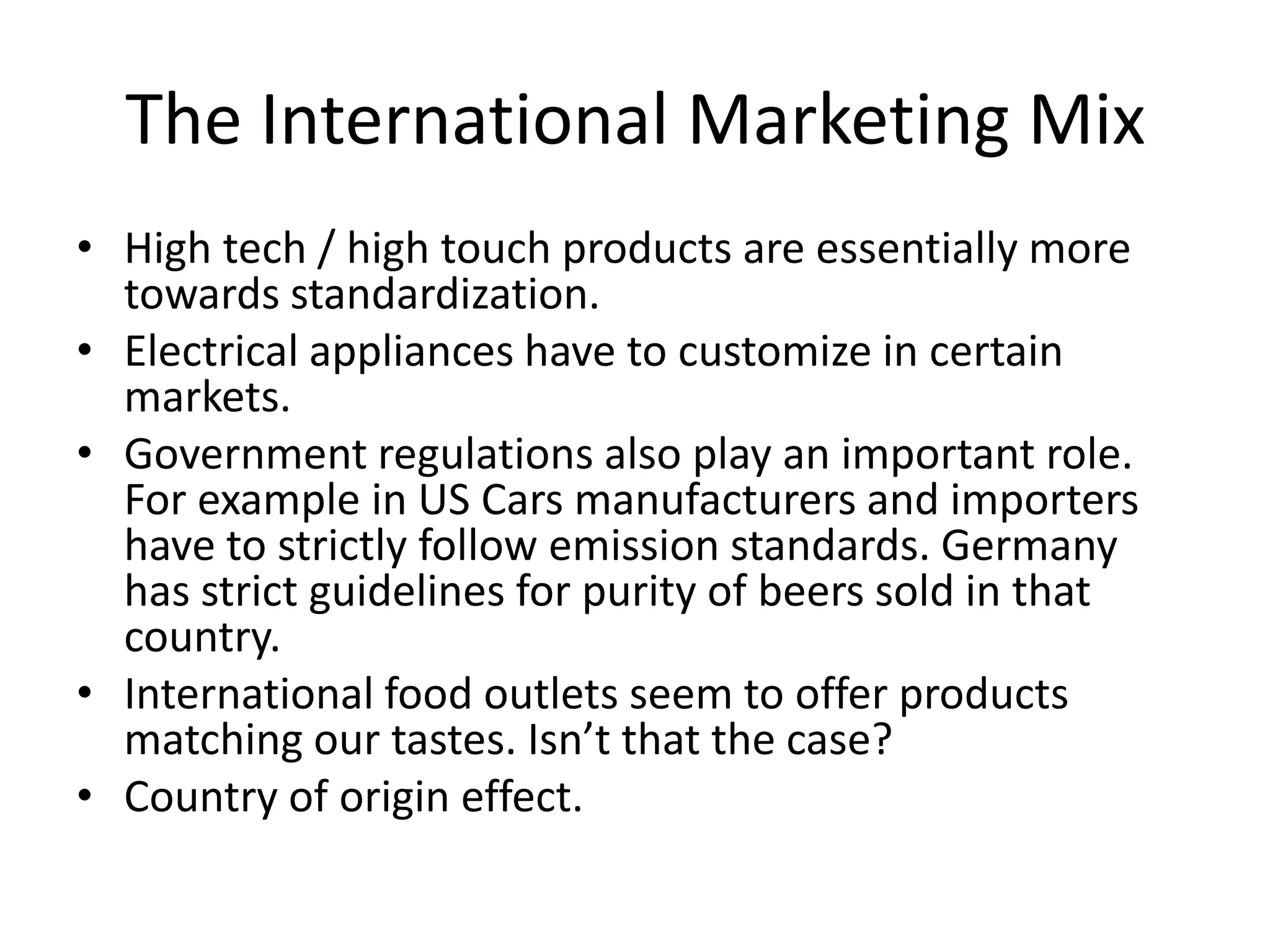 The international marketing mix ia 2 | PPTX