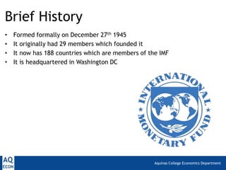The International Monetary Fund | PPT