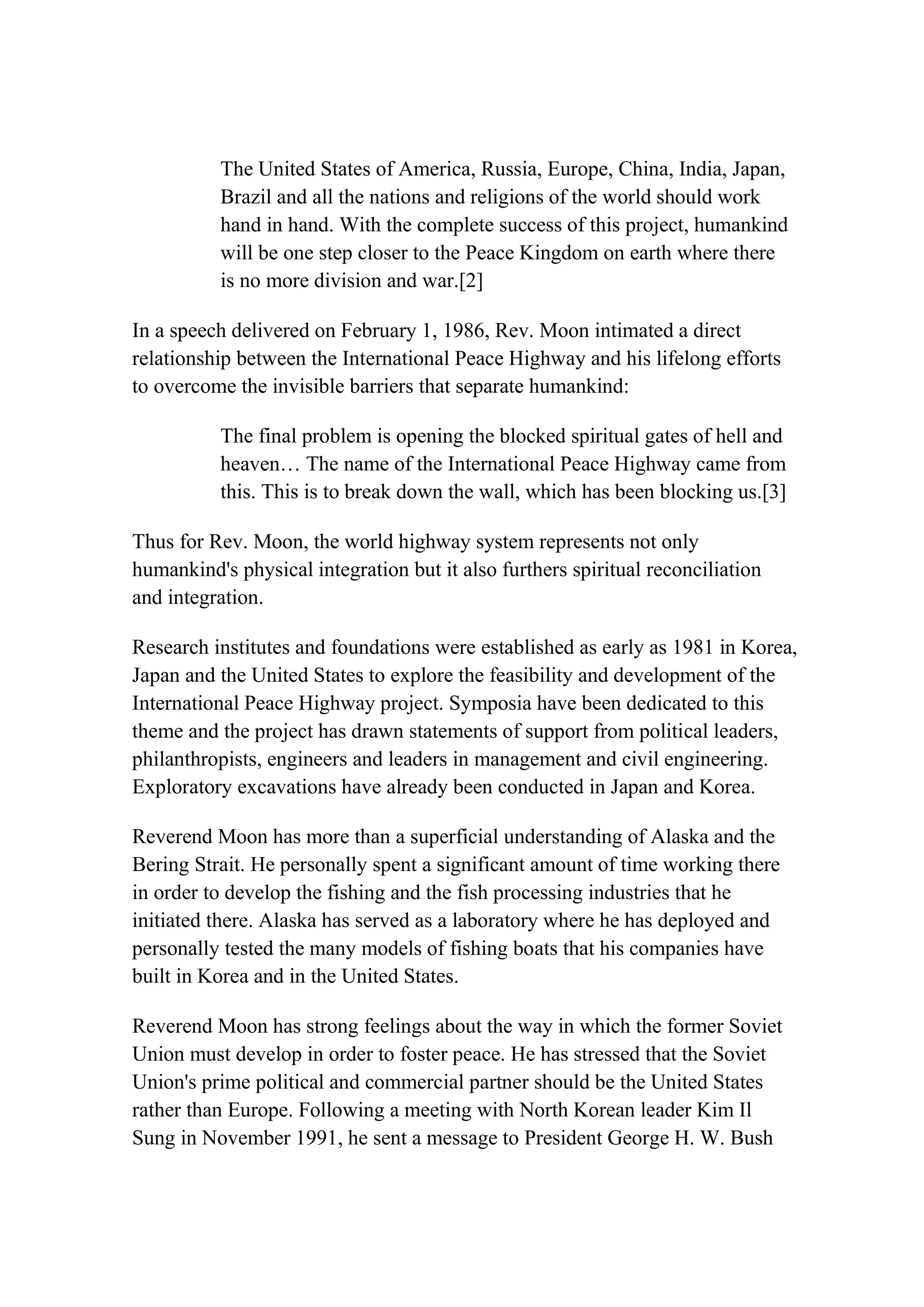 The international peace highway | PDF