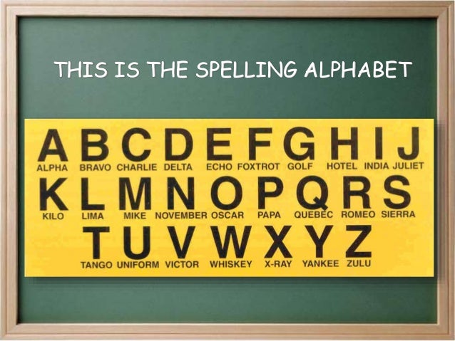 Spelling alphabet by country - limonewyork