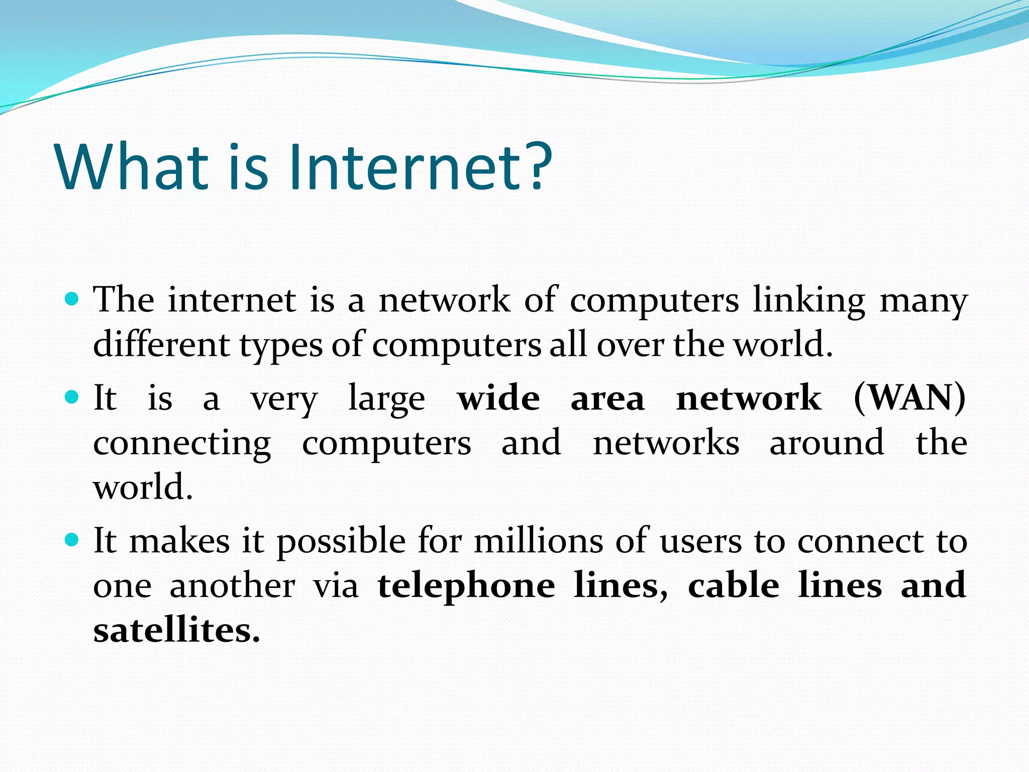The Internet | PPTX