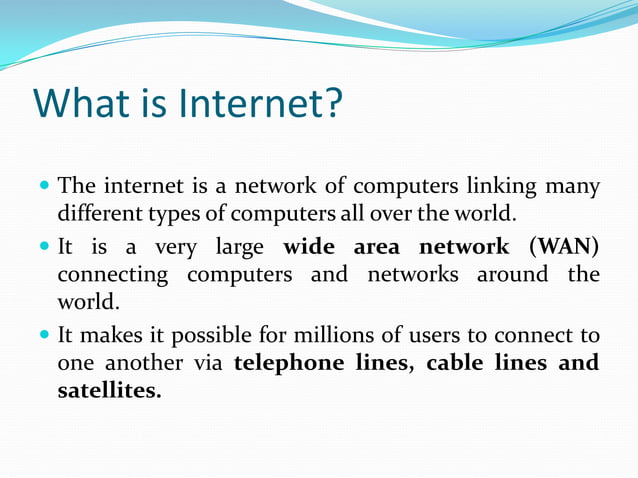 The Internet | PPTX