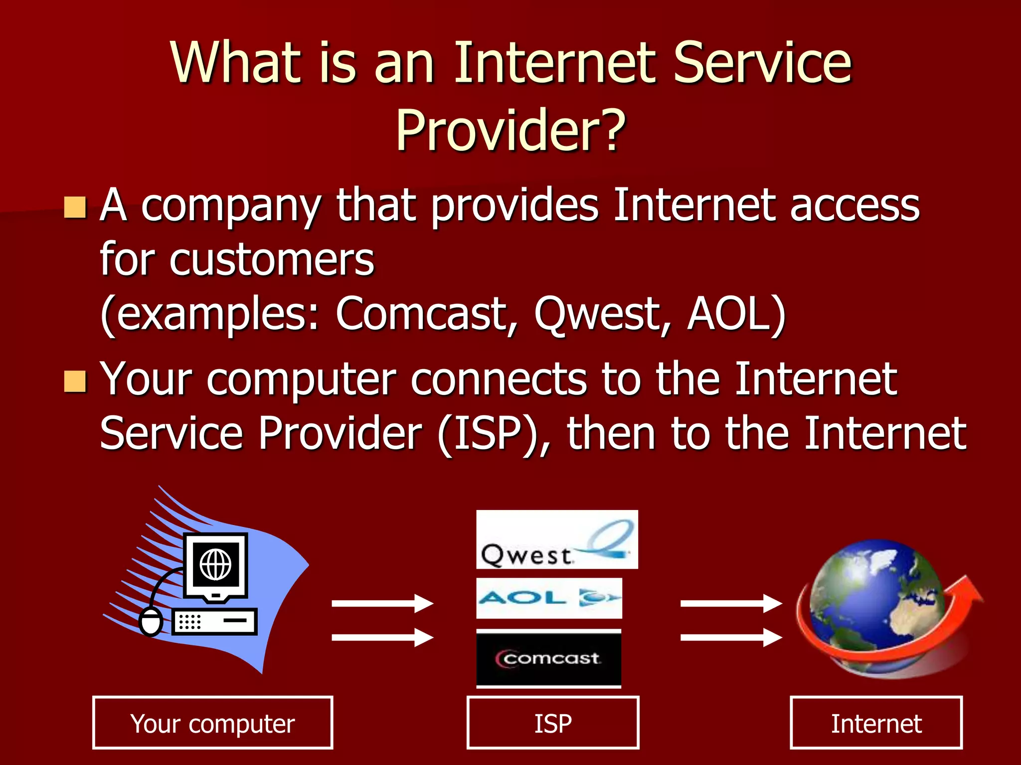 The internet and its function | PPTX