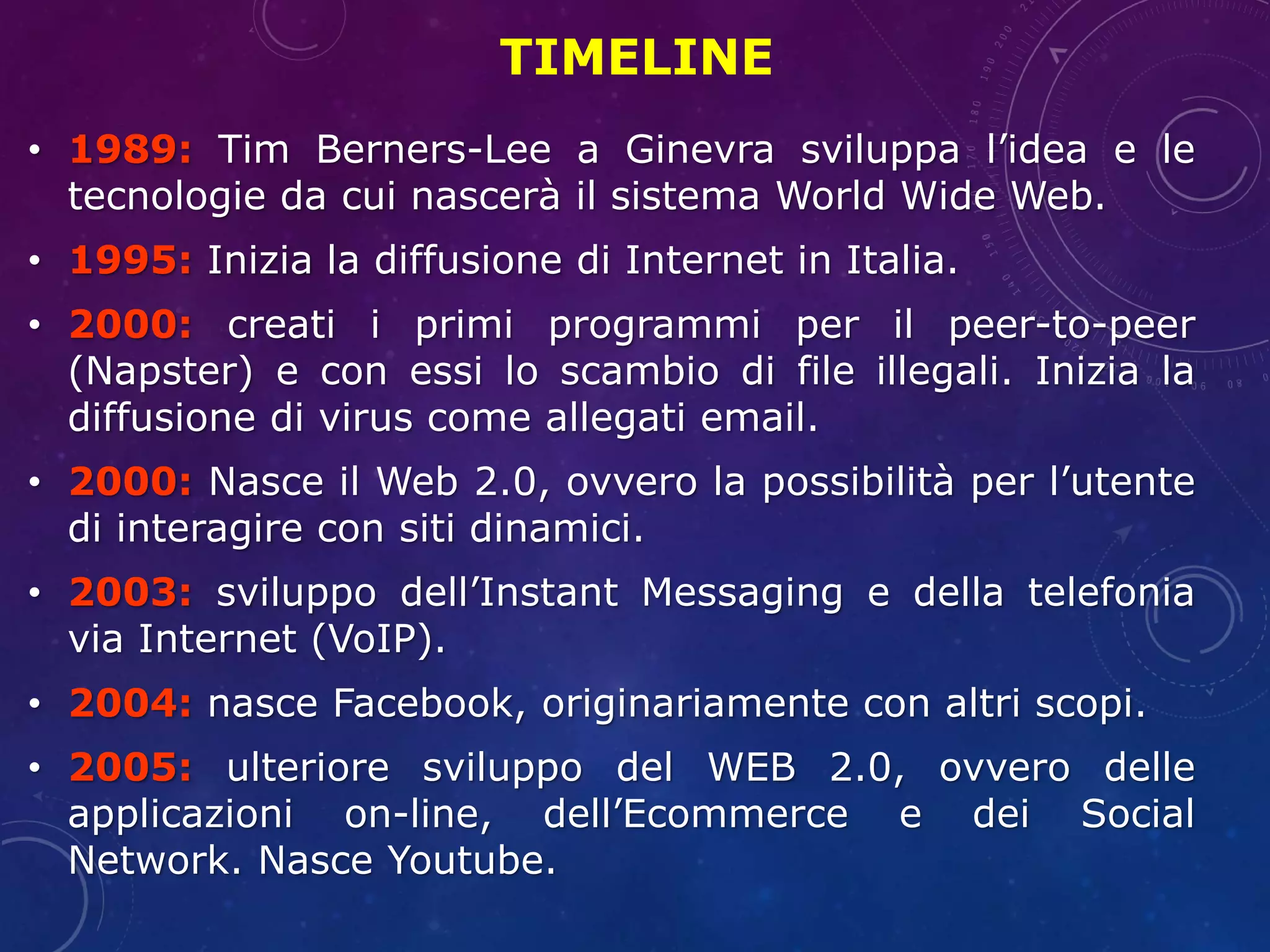 The internet: una breve storia di Internet | PPTX