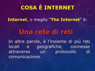 The internet: una breve storia di Internet | PPT