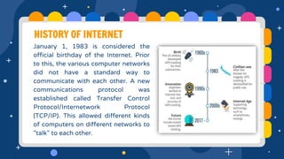 The internet | PPTX