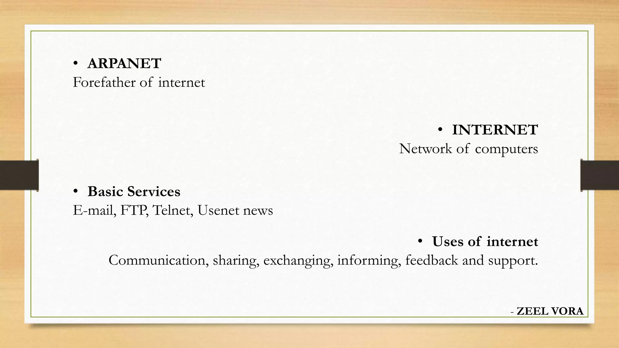 The internet | PPTX