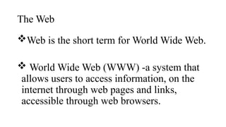 The Internet definition and story092.pptx