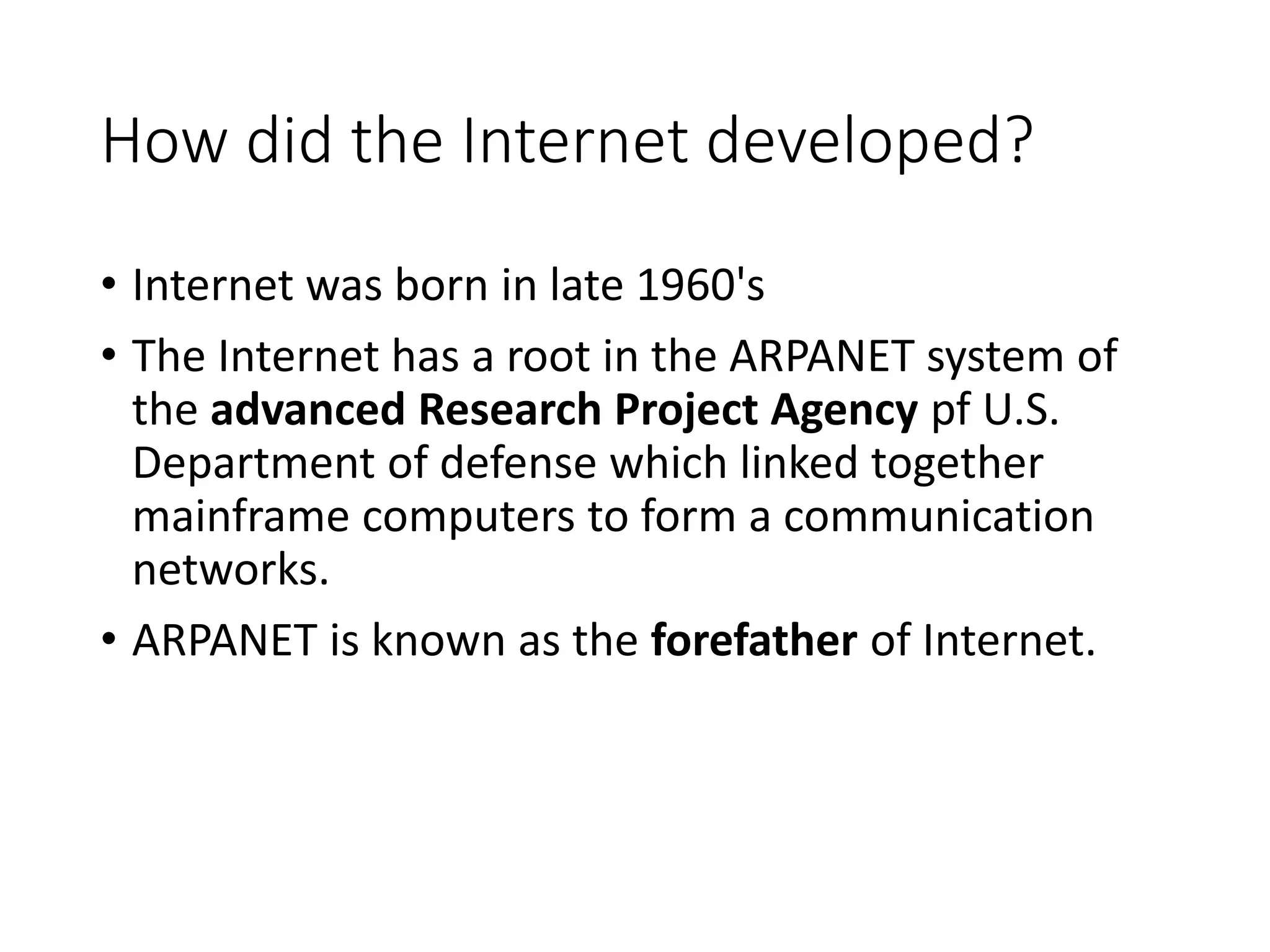 THE INTERNET and its importance in lifes | PPTX