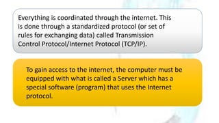 The internet and education | PPTX