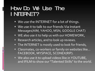 The Internet Anthony | PPT