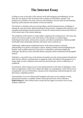 The Internet Essay.pdf