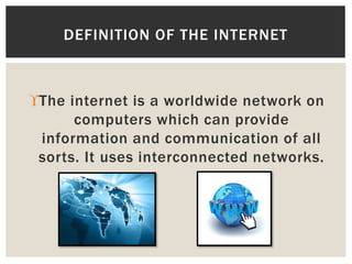 The internet homework | PPTX | Internet for Beginners | Internet