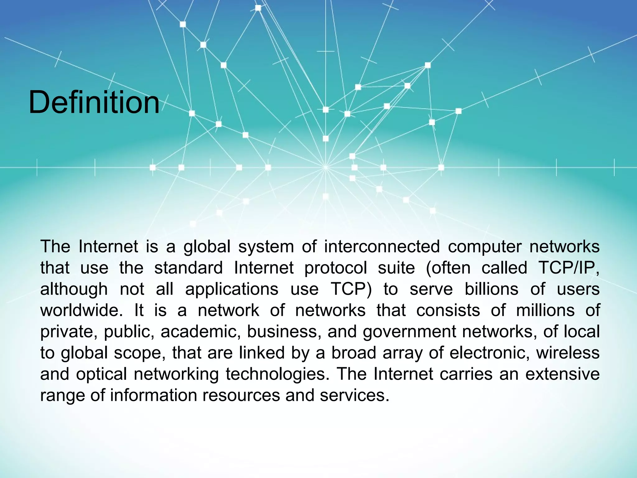 The internet of china in the world | PPT